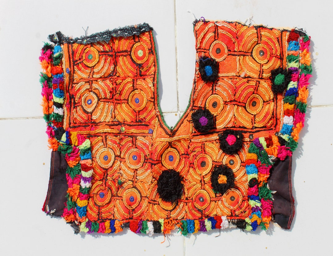 Vintage Kutch Embroidery Textile indian Banjara Tribal - Etsy