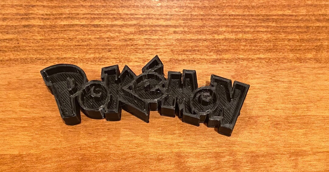 3D Printed Pokémon Logo - Etsy