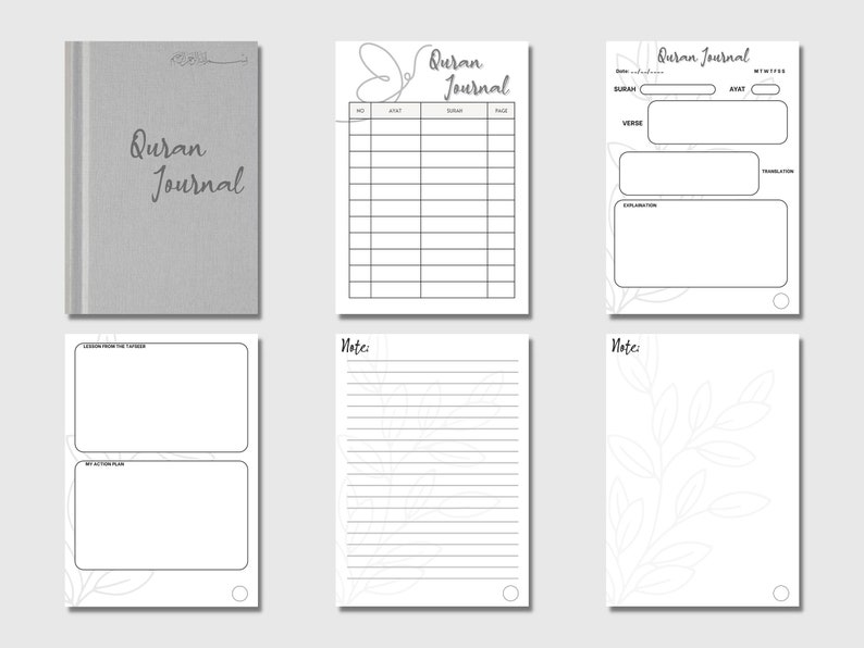 Digital Quran Journal, Quran Journal, Muslim Printable, Goodnotes ...