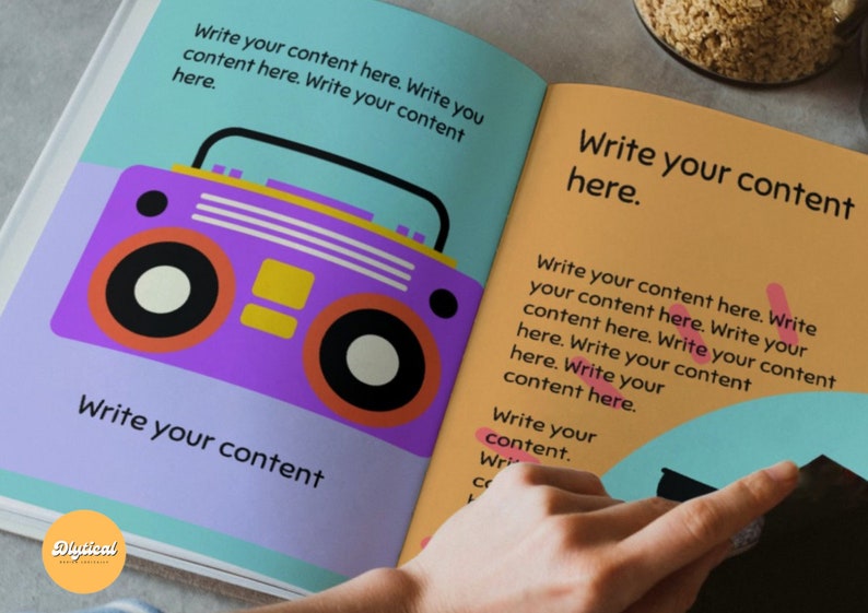 Editable A4 Children's Book Template | Self-publishing Template ...