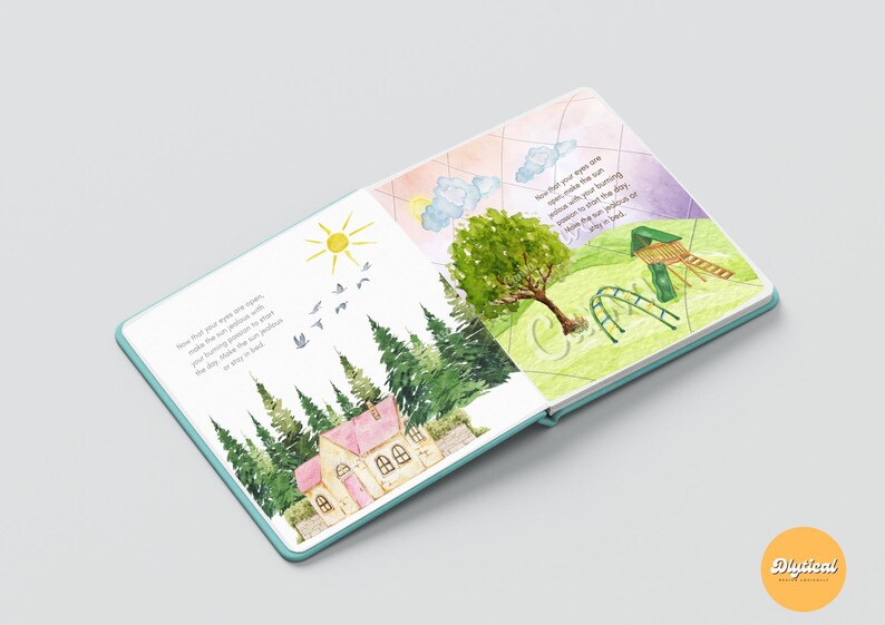 Watercolor Kids Book Template | Canva Storybook Layout (digital ...