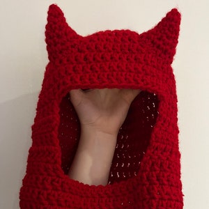 Crochet Devil Hat - Etsy