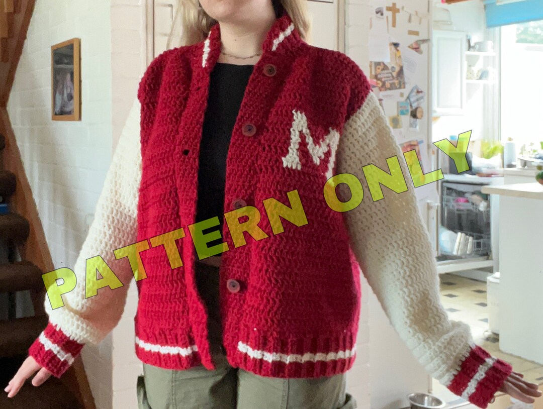MARCELINE VARSITY JACKET - Pattern Only - Etsy