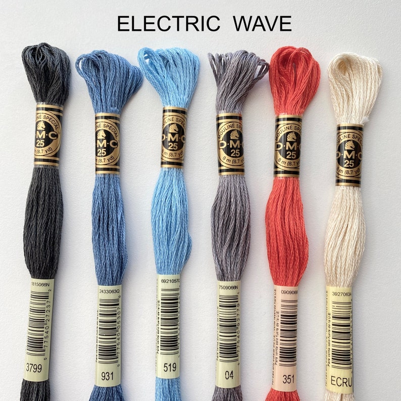DMC Six Strand Embroidery Floss 6 Skeins Trendy Color - Etsy