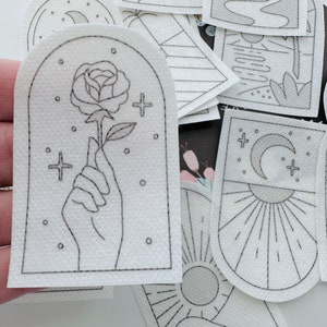 Boho Arches Hand Embroidery Pattern, Stick and Stitch Transfer Patch ...