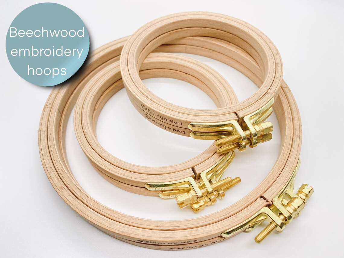 Nurge Beechwood Embroidery Hoops 4 6 Needlework - Etsy
