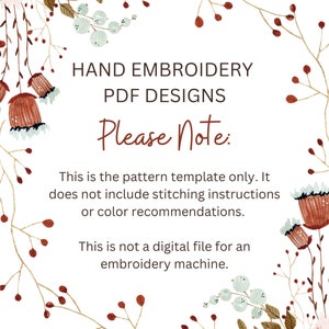 Floral Border Hand Embroidery Design, Printable Digital Download, Stick ...