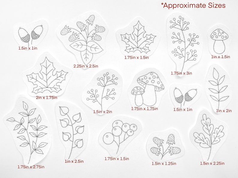 Autumn Stick and Stitch Embroidery Pouch Kit Fall Embroidery - Etsy