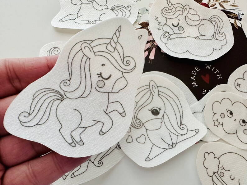Unicorn Hand Embroidery Pattern Stick And Stitch Transfer Etsy