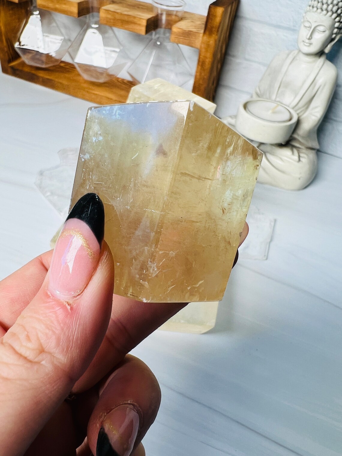 Honey Optical Calcite Chunks Iceland Spar Rhomboid Optical - Etsy