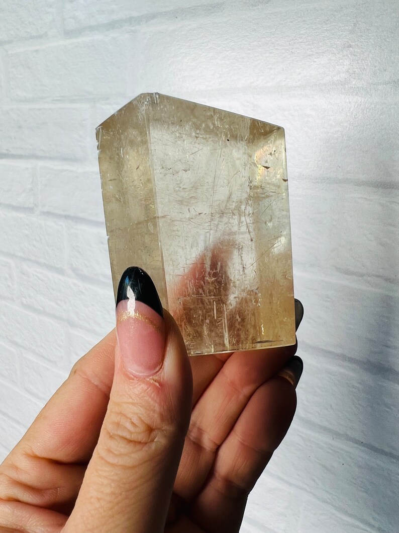 Honey Optical Calcite Chunks Iceland Spar Rhomboid Optical - Etsy