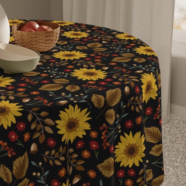 Sunflower Tablecloth - Etsy