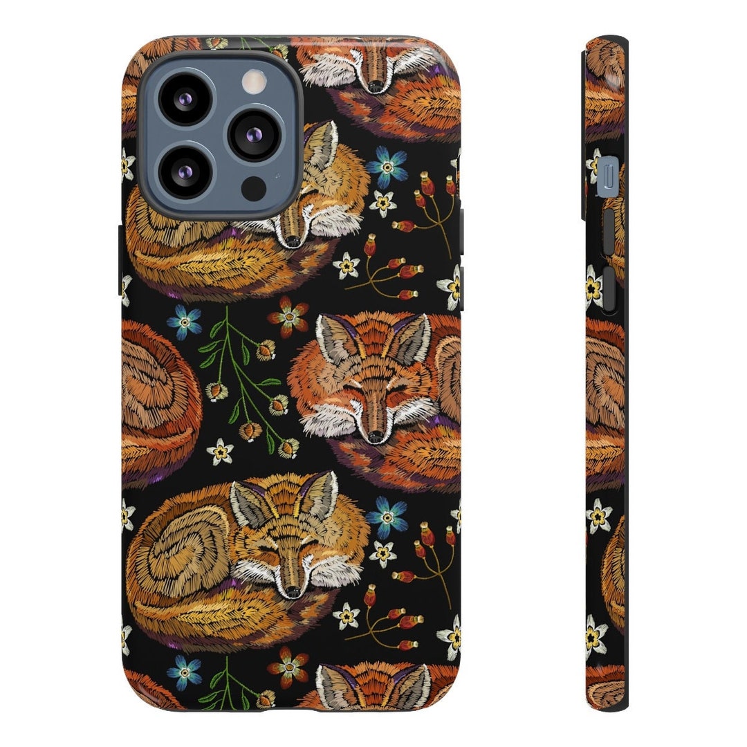 Floral Foxes Winter Tough Phone Case, iPhone Case, Samsung Case, Phone ...
