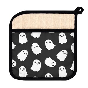 Cute Baby Ghost Pot Holder With Pocket, Ghost Pot Holder, Halloween Pot ...
