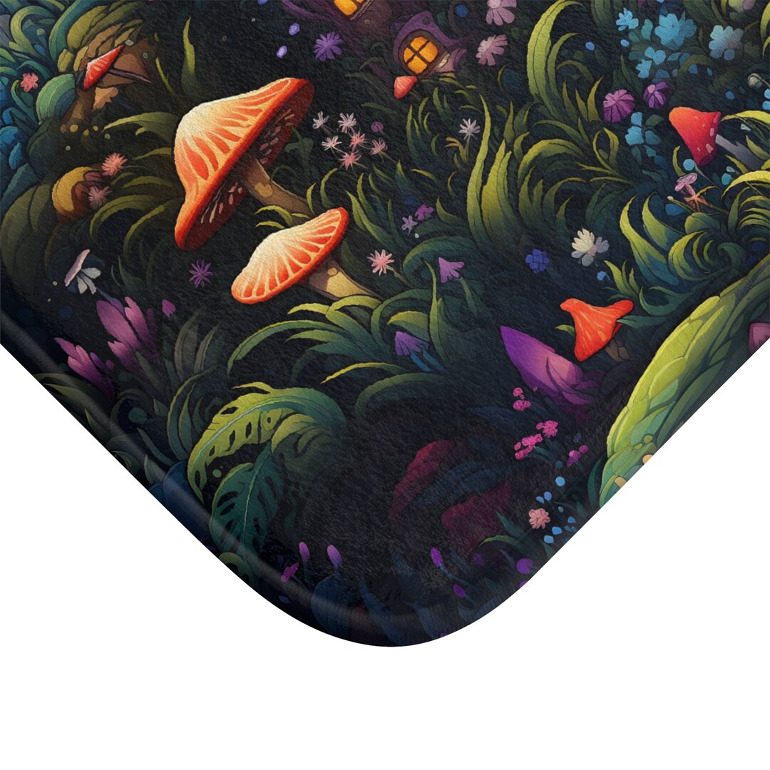 Fairy Garden Bath Mat Bathroom Decor Bath Mat Bath Rug - Etsy