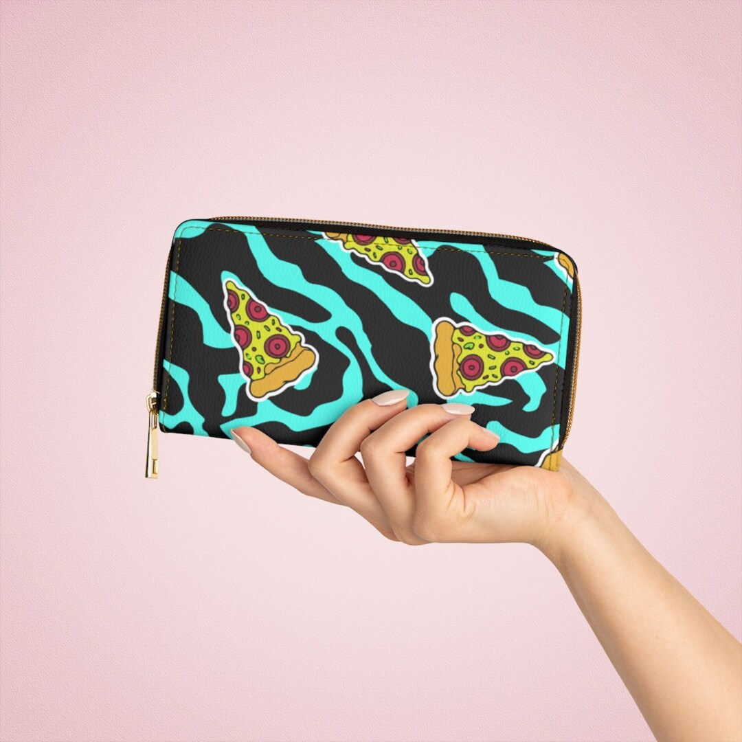 Magic Cosmic Pizza 90's Aesthetic Zipper Wallet - Etsy