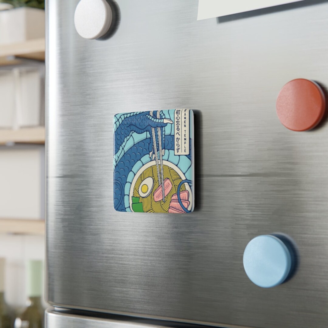 Dragon Ramen Porcelain Magnet Square Refridgerator Magnet - Etsy