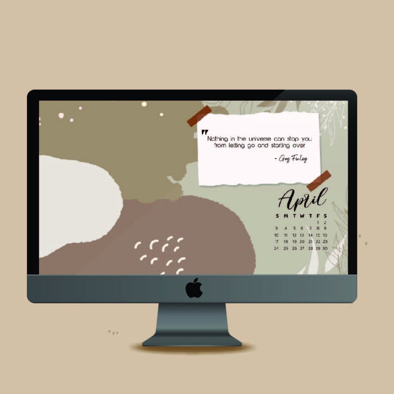 2022 Desktop Wallpaper With Monthly Calendar,quotes ,desktop Organizer ...