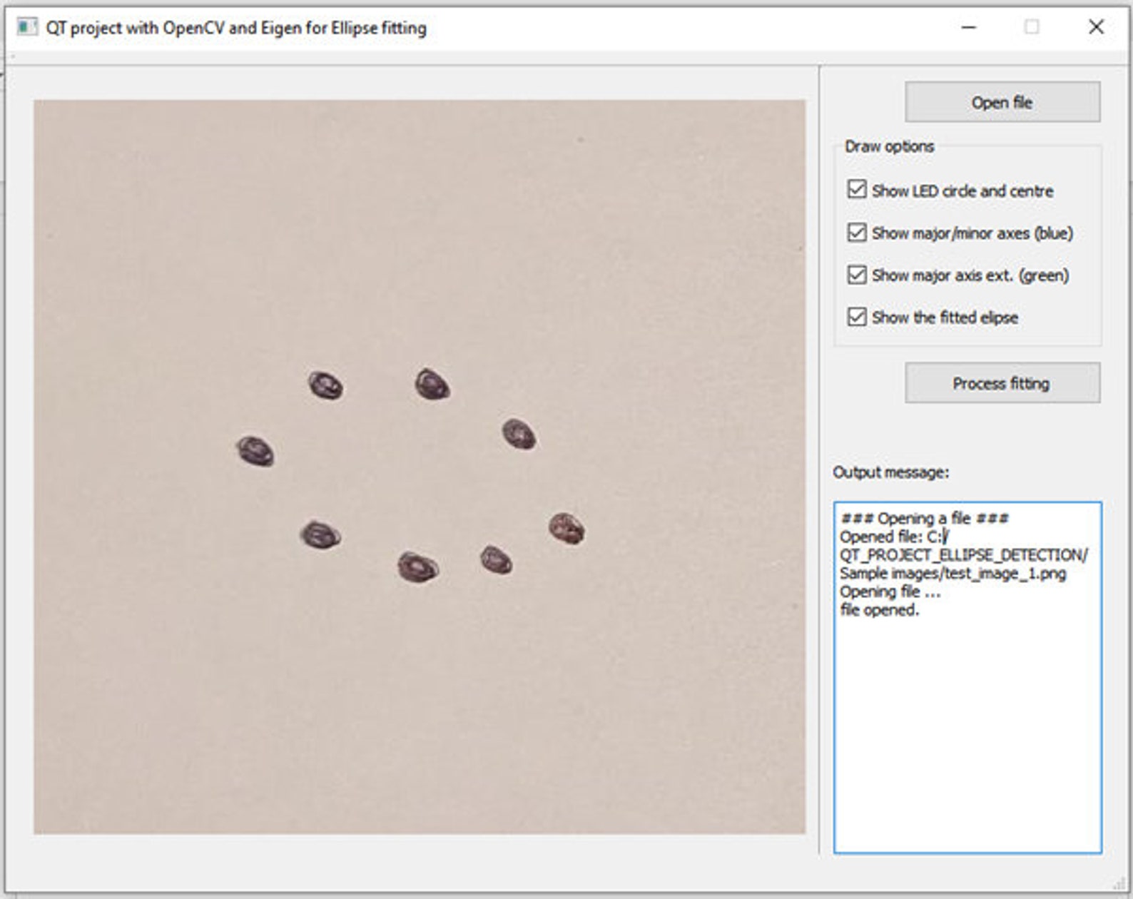 Ellipse Detection and Fitting Software-with Qt, Eigen and Opencv Libraries - Etsy