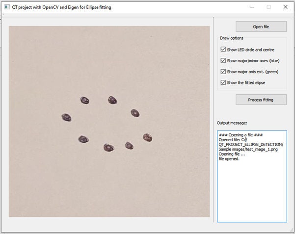 Ellipse Detection and Fitting Software-with Qt, Eigen and Opencv Libraries - Etsy
