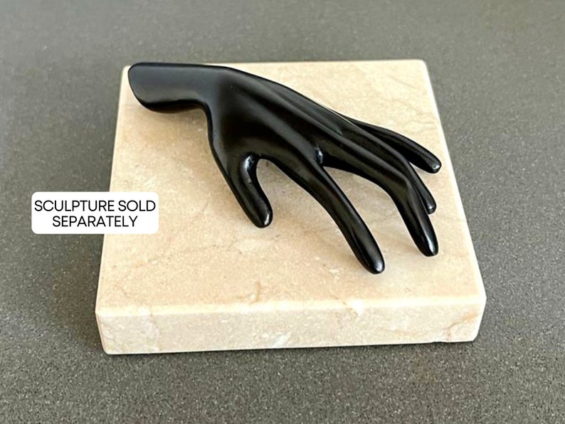 Marble Base for Sculpture Small Square Cream Color Marble Sculpture ...