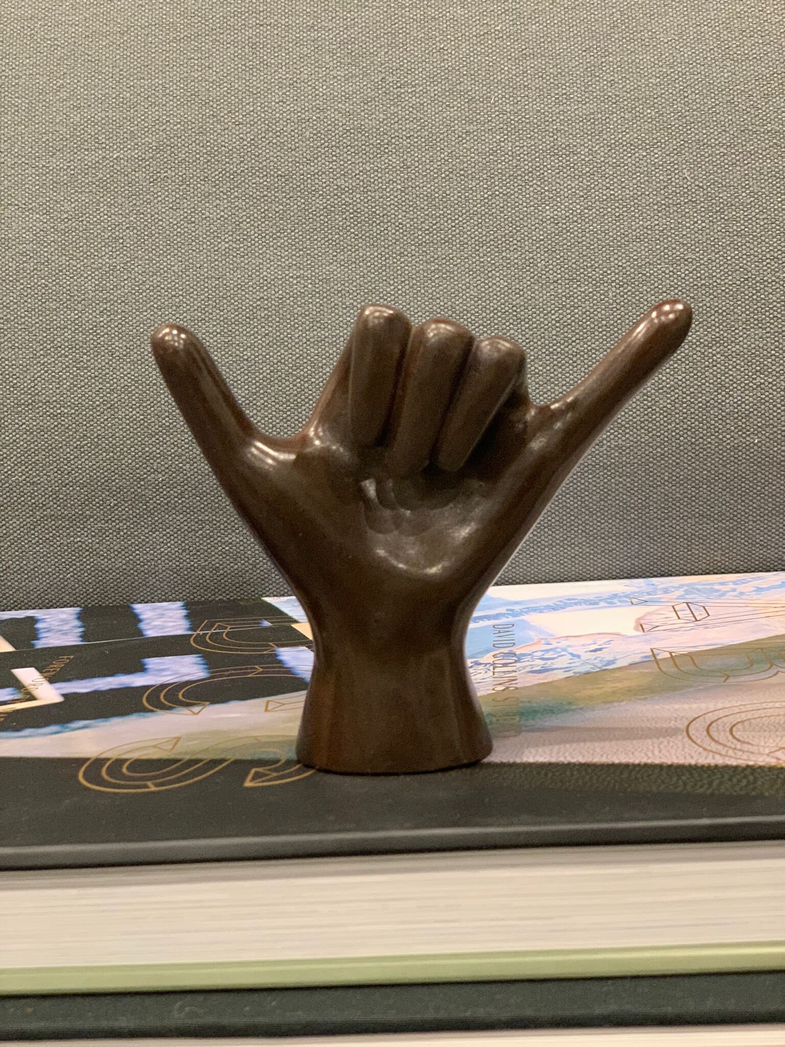 Gnarly Hand Gesture Sculpture Handmade Ring Holder Bronze Hands Statue ...