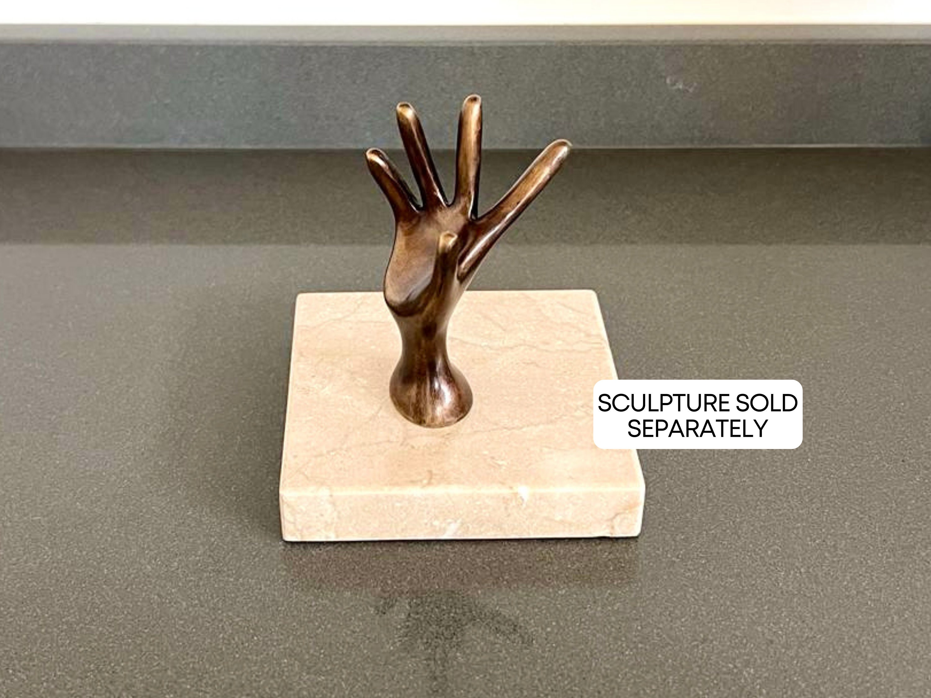 Marble Base for Sculpture Small Square Cream Color Marble - Etsy