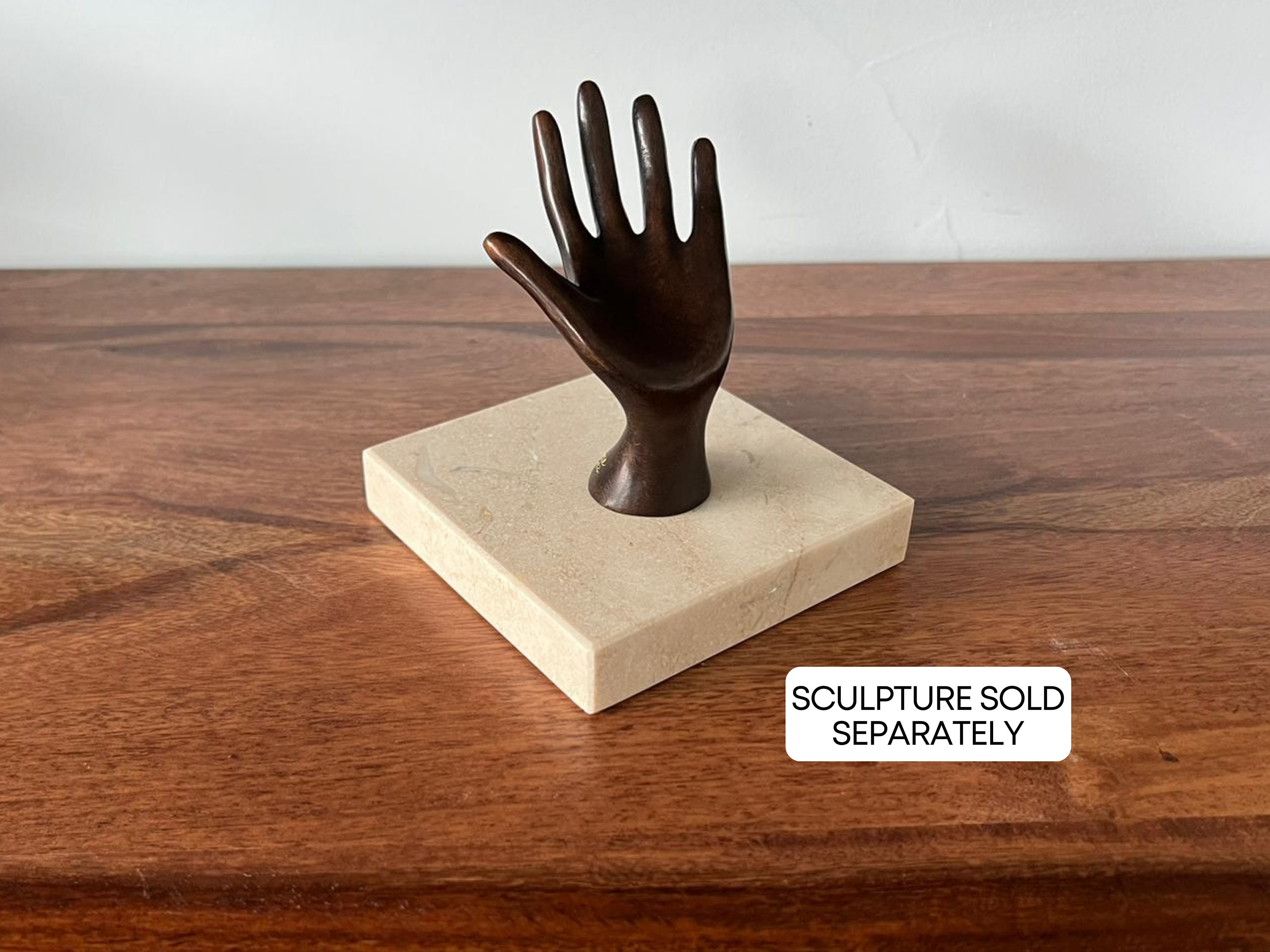 Marble Base for Sculpture Small Square Cream Color Marble Sculpture ...