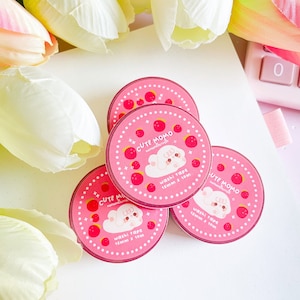 Cute Momo Washi Tape | 10m X 15mm | Cute Pink Washi Tape | Cute Planner ...