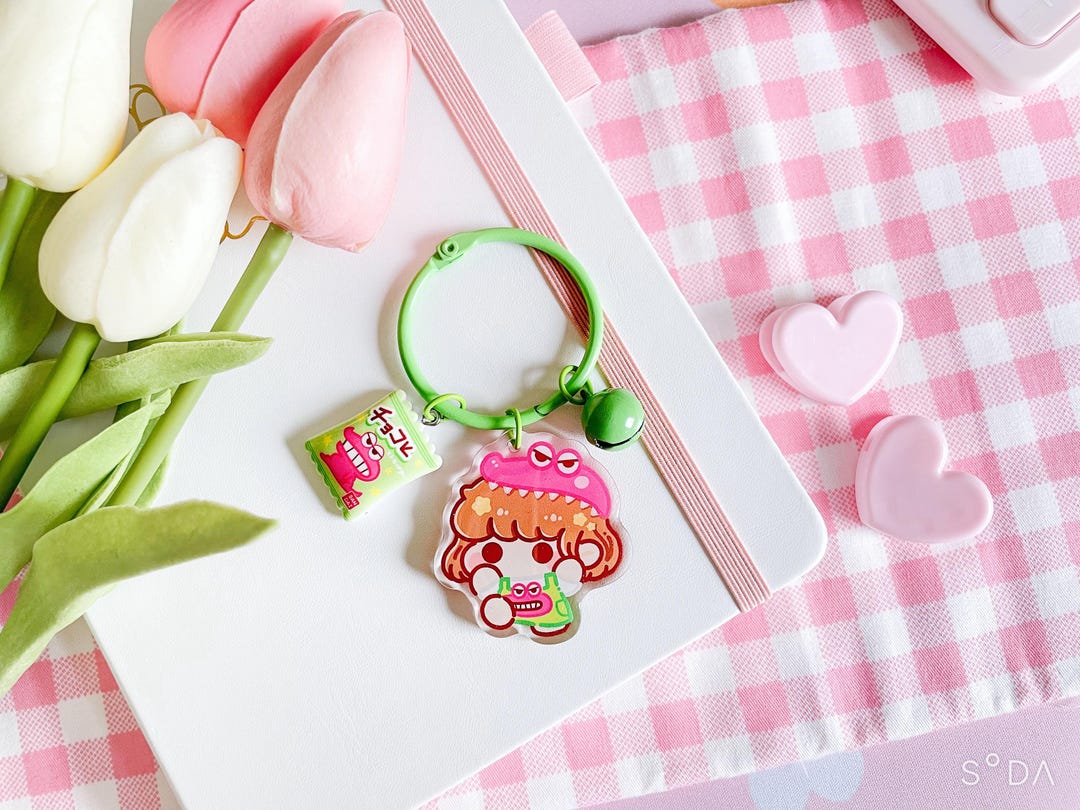 Chocobi Candy Acrylic Keychain , Kawaii Charm - Etsy