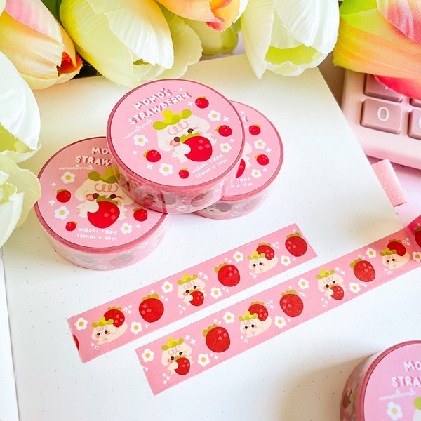 Strawberry Washi Tape - Etsy