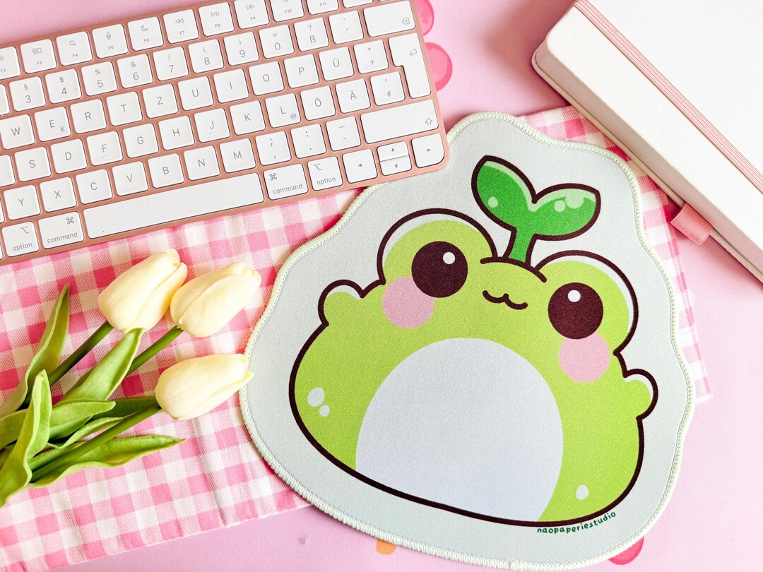 Cute Frog Mouse Pad | Gaming or Desk Accessories - Etsy