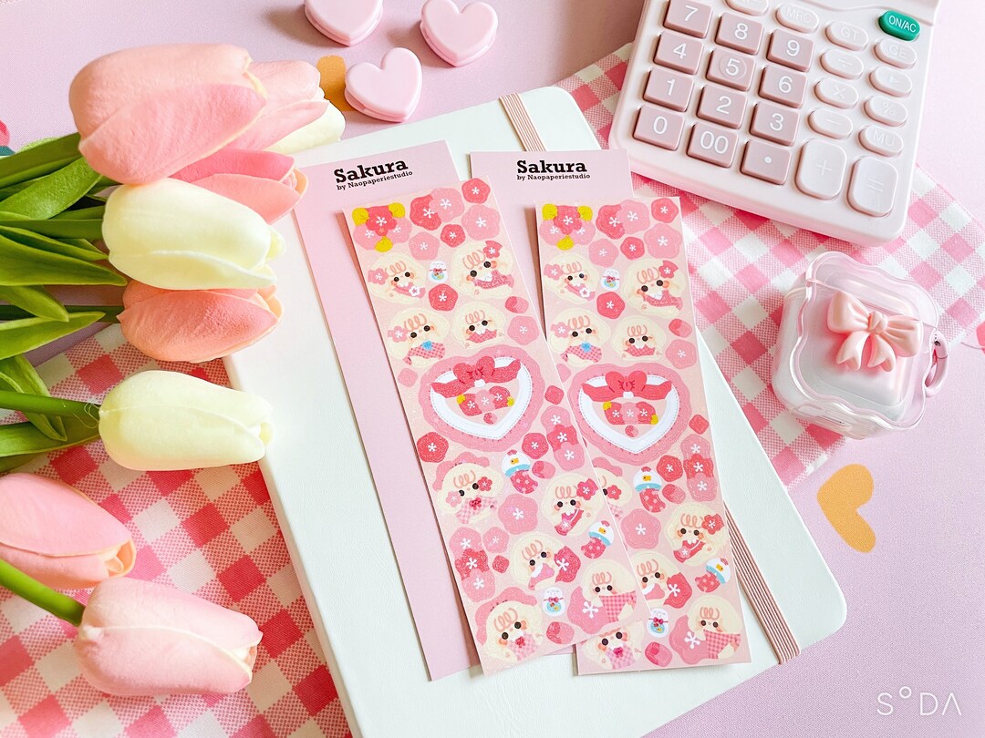 Sakura Deco Sticker Sheet - Etsy