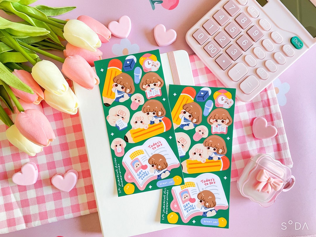 Journaling Session Sticker Sheet | Cute Journal and Deco Stickers - Etsy