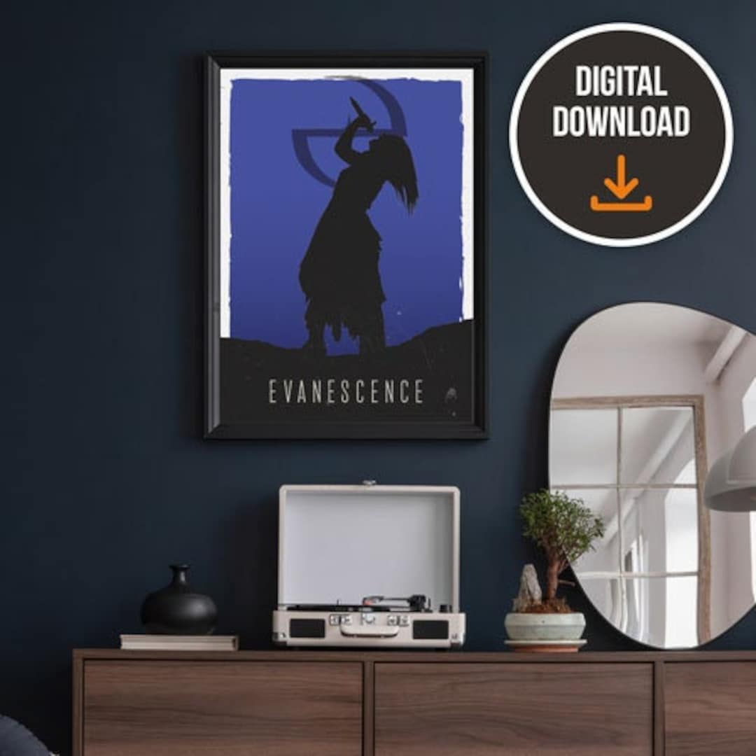 Evanescence Band Poster - Amy Lee - PRINTABLE WALL ART - Digital ...
