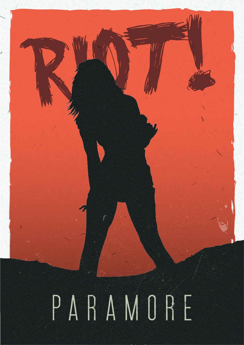 Paramore Band Poster - Hayley Williams - PRINTABLE WALL ART - Music ...