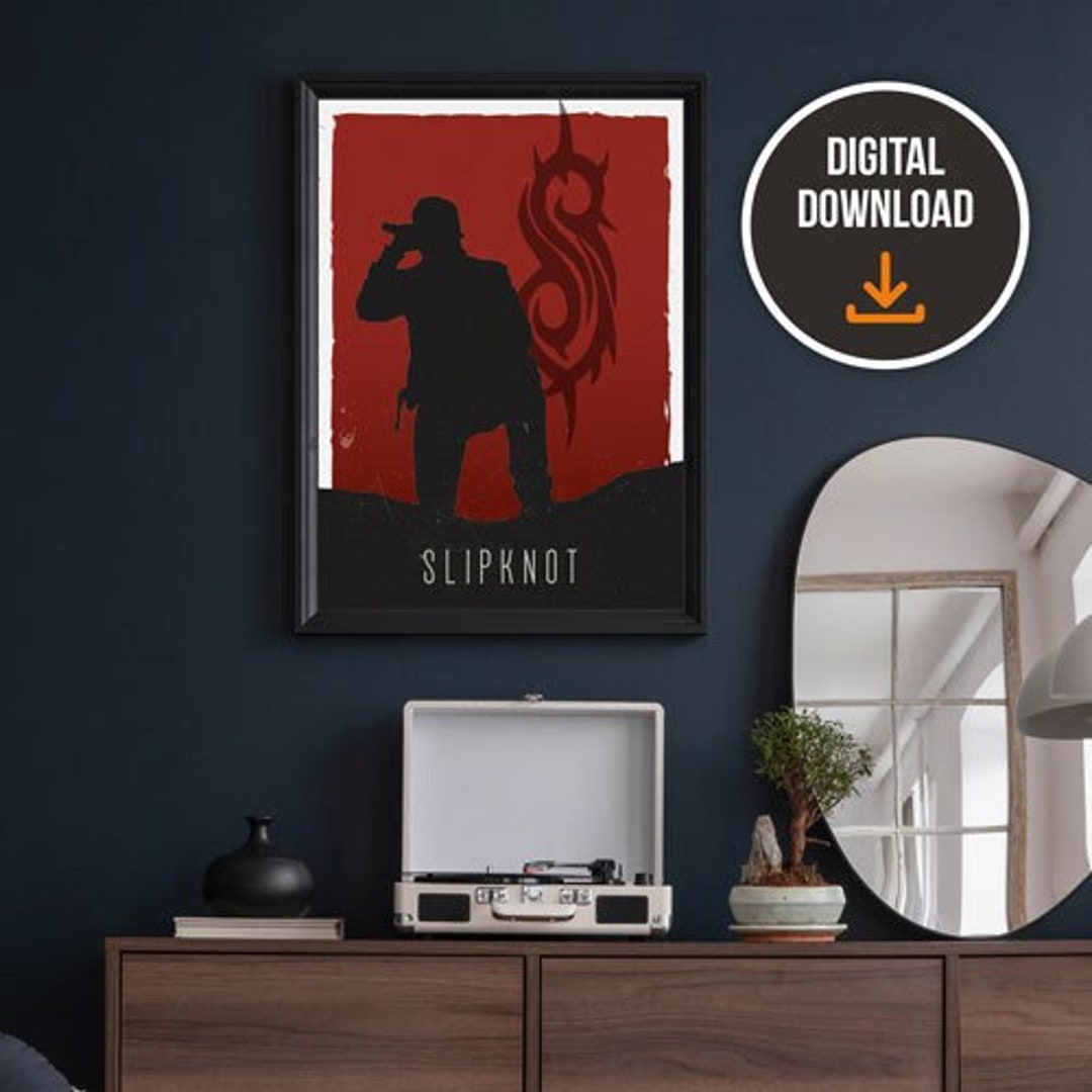 Slipknot Band Poster - Corey Taylor - PRINTABLE WALL ART - Digital ...