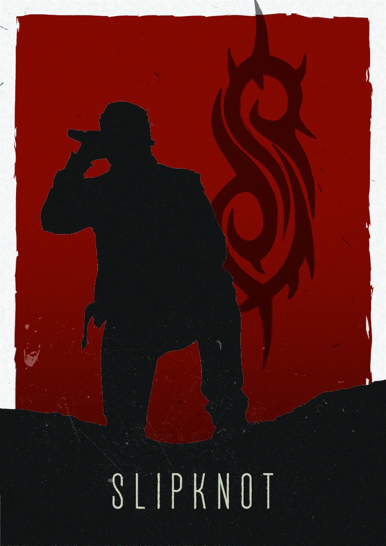 Slipknot Band Poster - Corey Taylor - PRINTABLE WALL ART - Digital ...