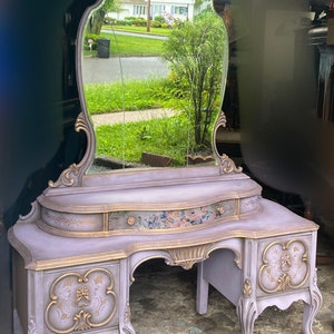 SOLD DO NOT Purchase Vintage Elegant Baroque/ Rococo Style Vanity Royal ...