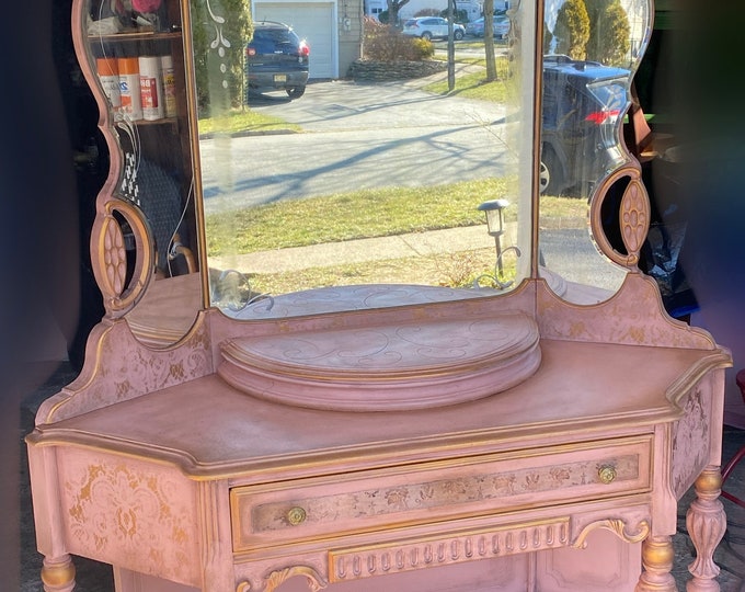 Stunning Dusty Pink Vanity/console - Etsy
