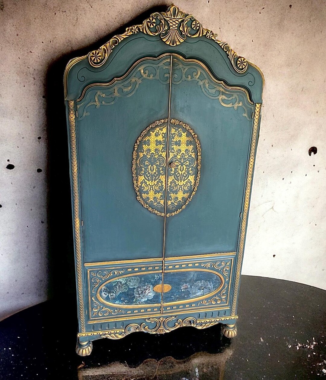 Stunning Green Armoire - Etsy