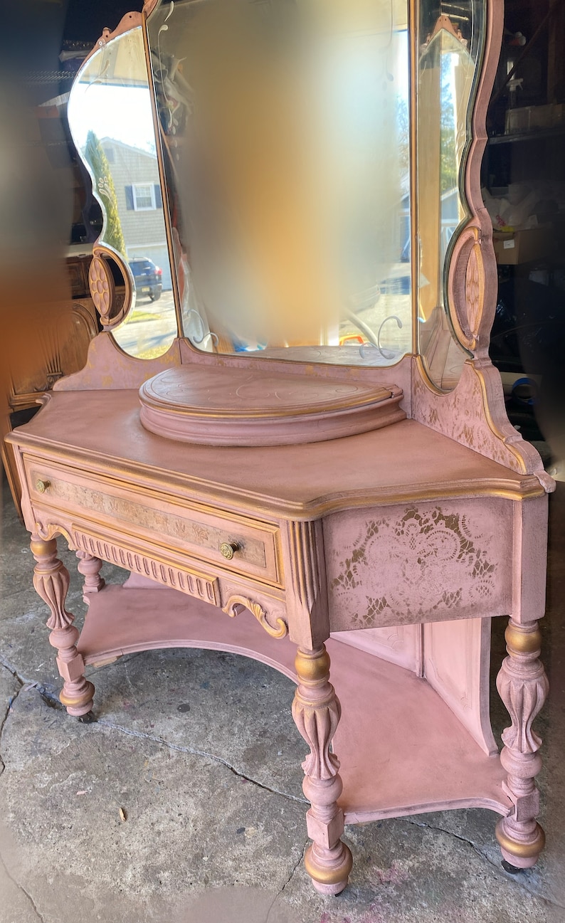 Stunning Dusty Pink Vanity/console - Etsy