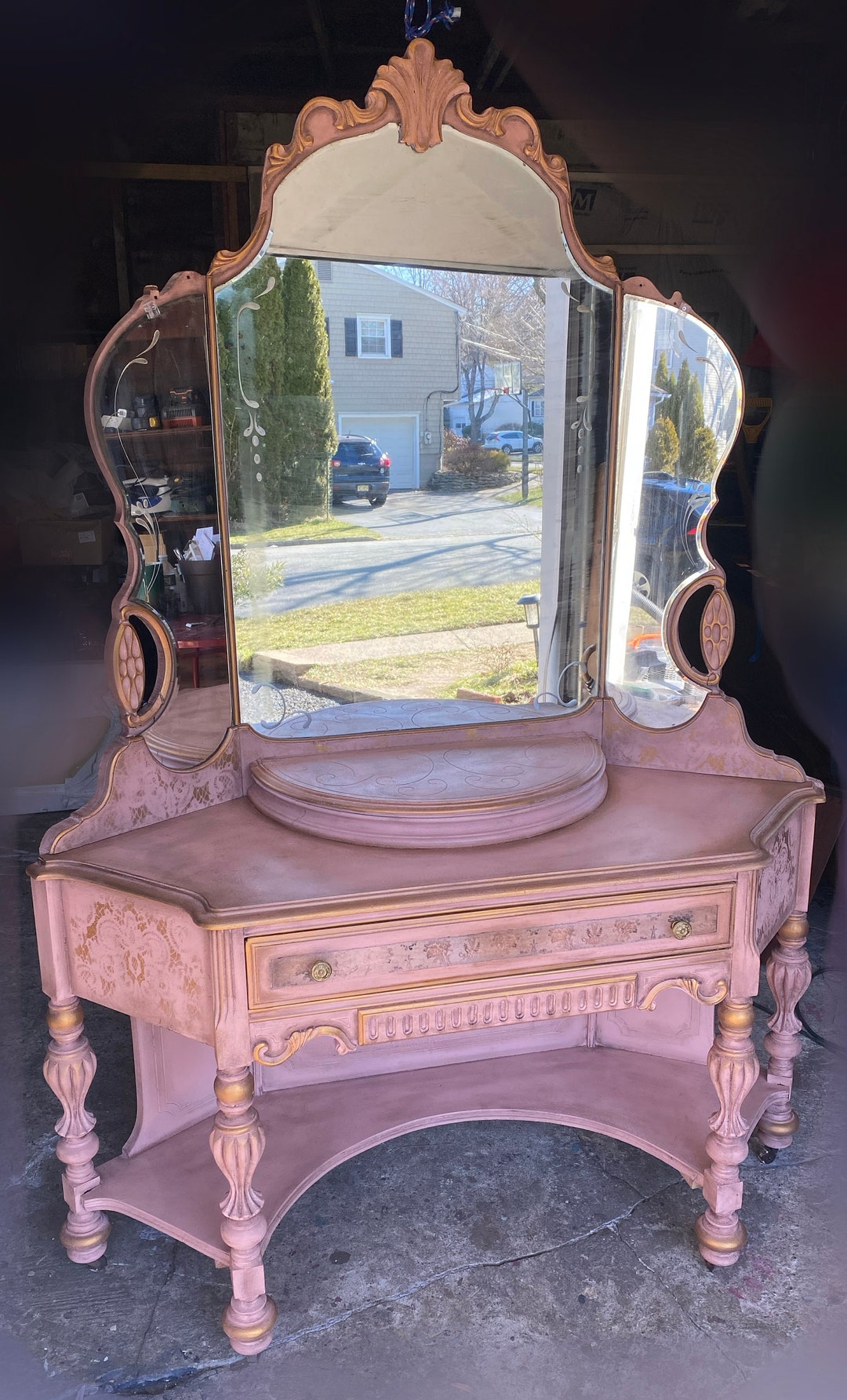 Stunning Dusty Pink Vanity/console - Etsy