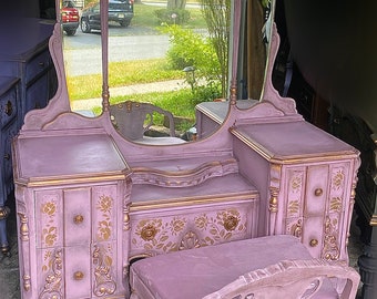SOLD DO NOT Purchase Vintage Elegant Baroque/ Rococo Style Vanity Royal ...