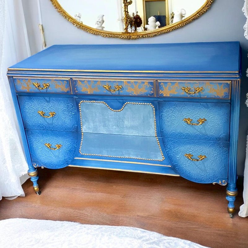 Blue Dresser - Etsy
