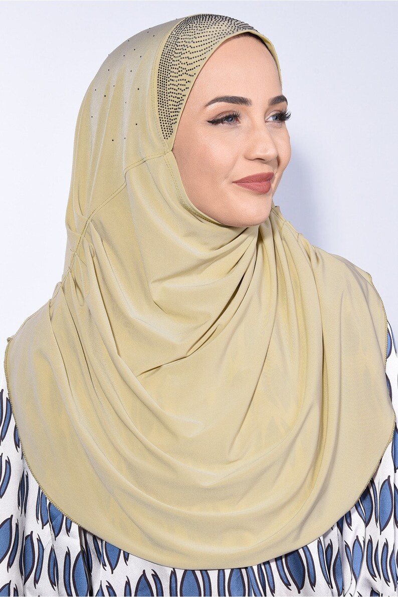 Stone Pleated Hijab Islamic Clothing Turkish Dresses Modest Fashion ...