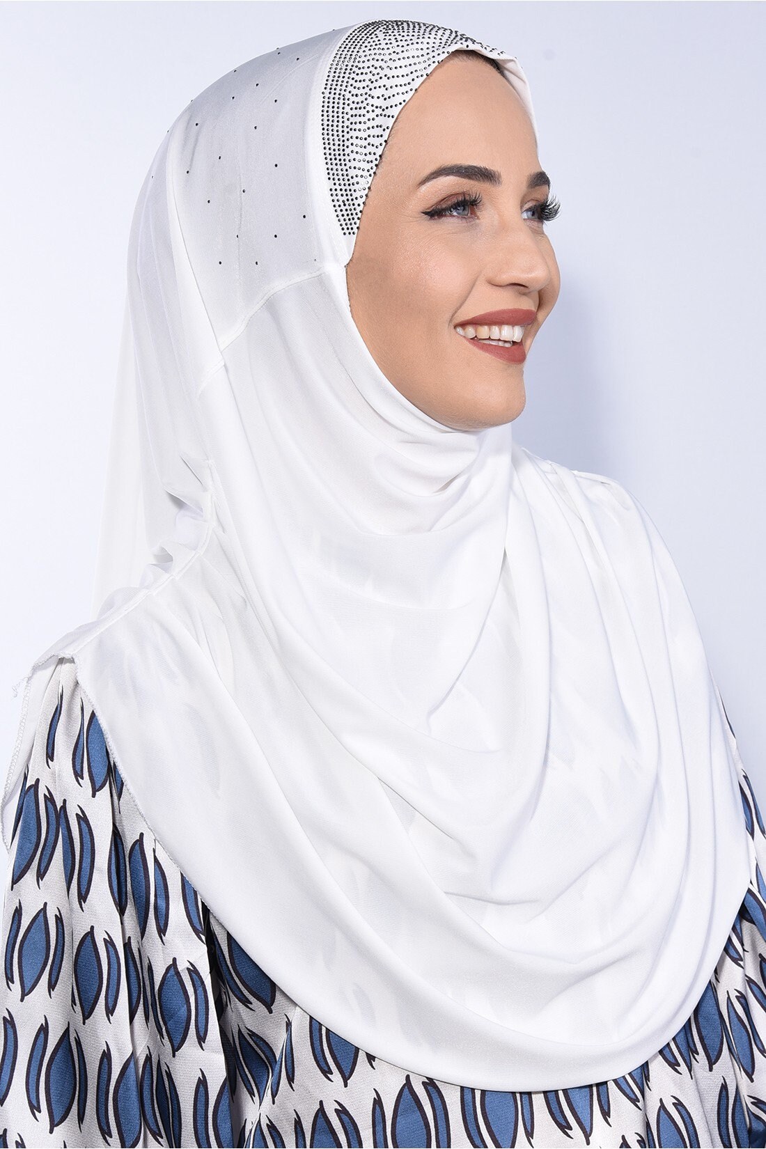 Stone Pleated Hijab Islamic Clothing Turkish Dresses Modest Fashion ...