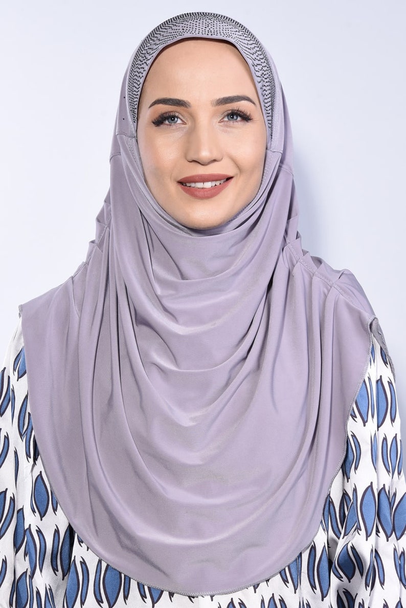 Stone Pleated Hijab Islamic Clothing Turkish Dresses Modest Fashion ...