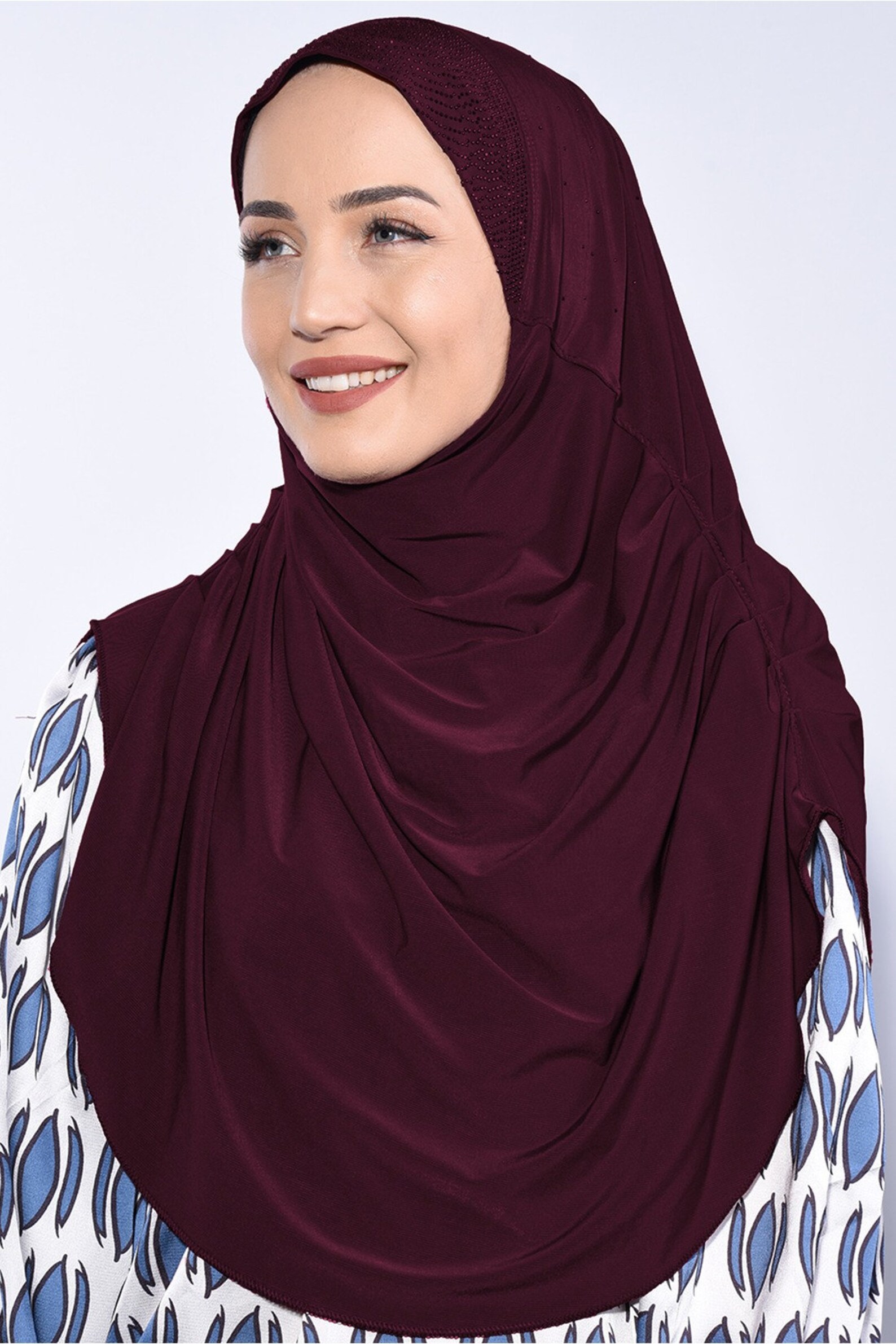 Stone Pleated Hijab Islamic Clothing Turkish Dresses Modest Fashion ...