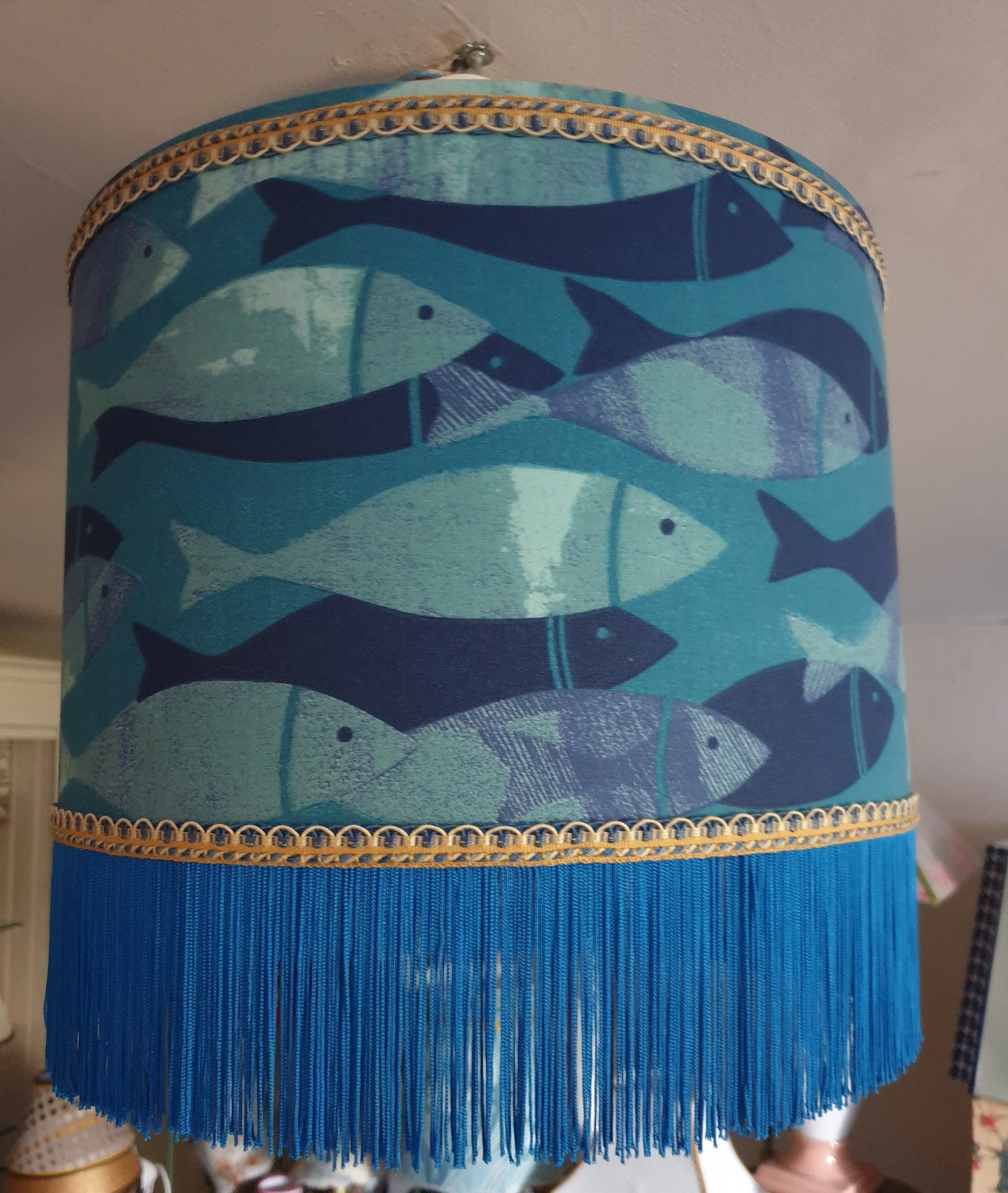 Blue Fish Suspension - Etsy